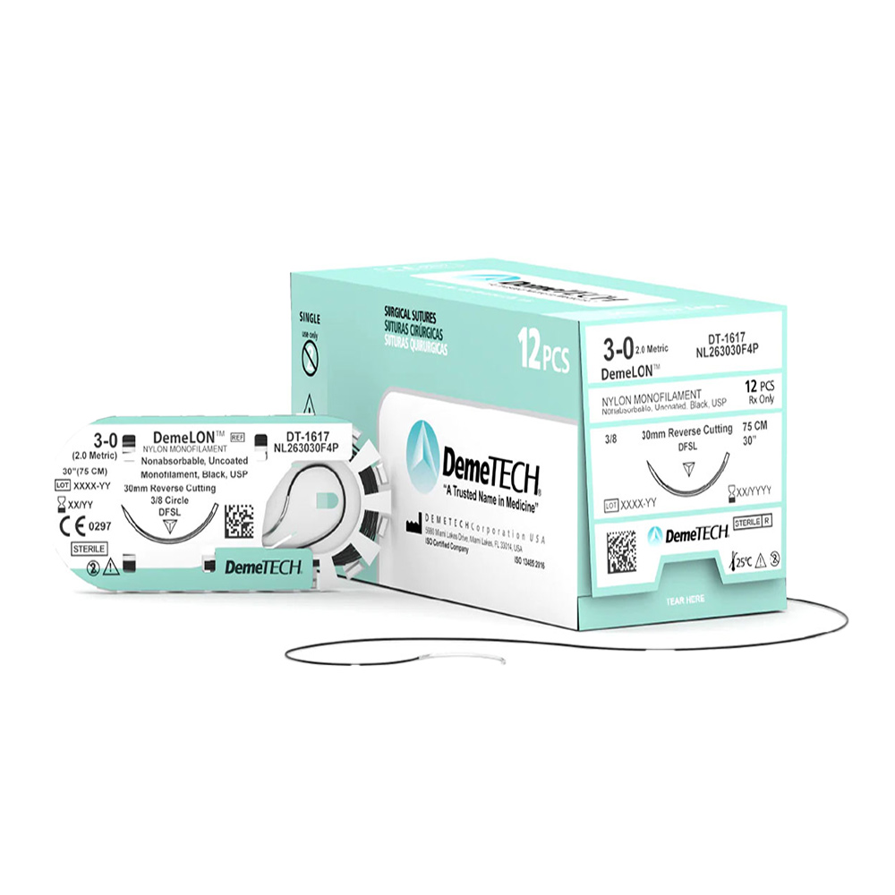 SUTURA DE NYLON 5-0 DEMETECH – Veli Medical